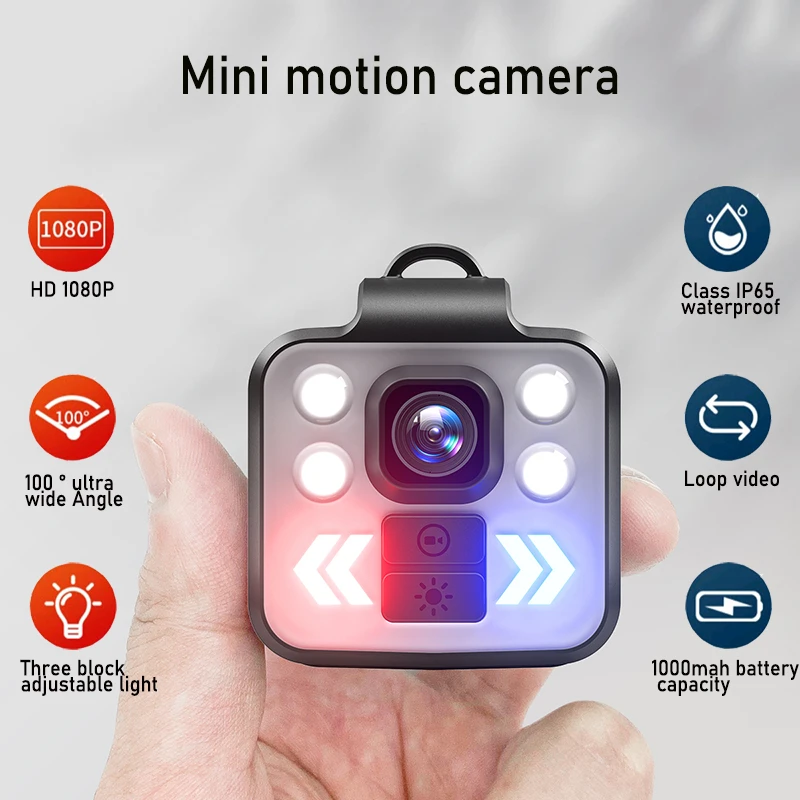 Mini Camera Action Flashlight Led Wireless Surveillance Kamera Body ...