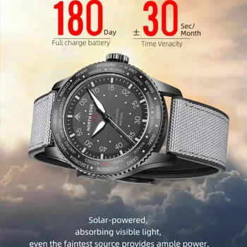 NORTH EDGE Watches for Men MACH 2024 New Desgin Solar Powered Watch ...