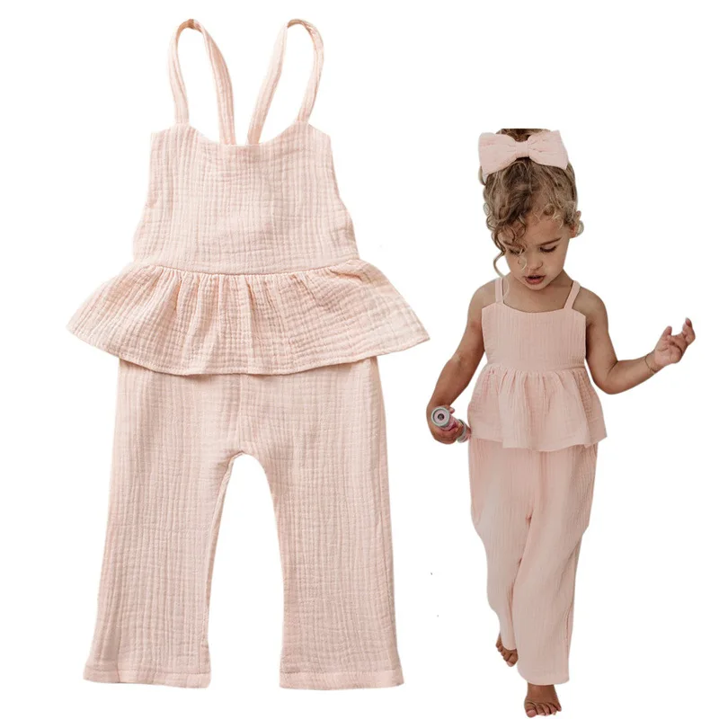 Fashion-Baby-Girl-Cotton-Clothes-Set-Strap-Vest-Pant-2PCS-Infant ...