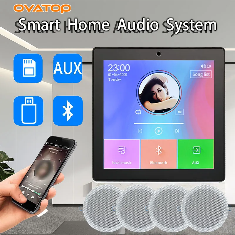 4inch-Mini-Smart-Home-Audio-System-Touch-Screen-Wireless-Bluetooth ...