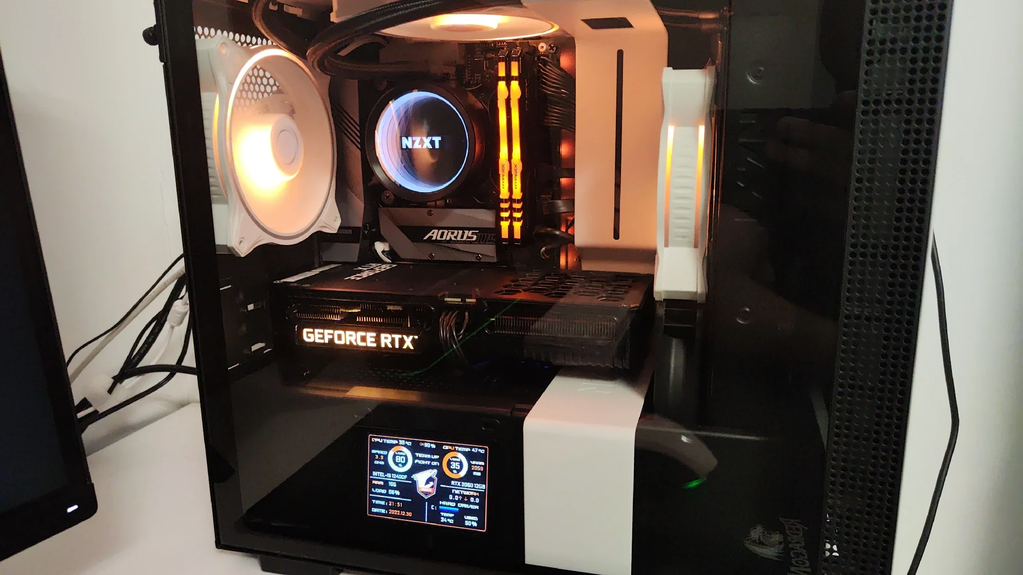 컴퓨터 CPU 모니터링 RAM GPU HDD 날짜 모니터링 3.5인치 보조 스크린 모니터 : 네이버 블로그