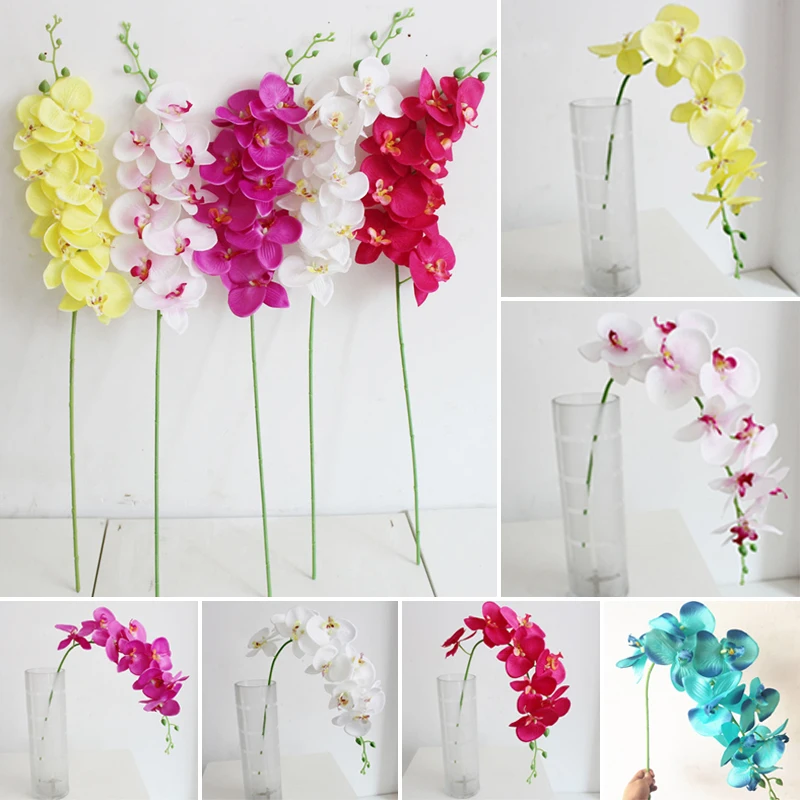 Artificial Phalaenopsis Flower Real Touch Latex Butterfly Moth ...