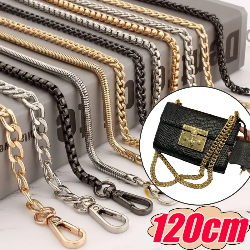 120cm Metal Aluminum Bag Chain Strap Handle Shoulder Crossbody Handbag ...