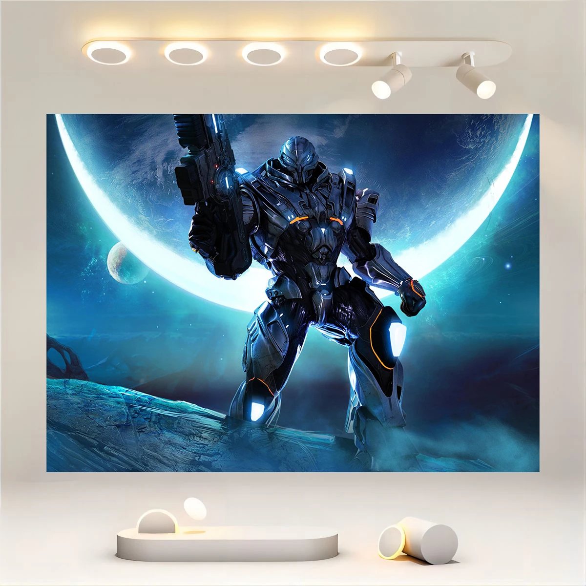 Background-Banner-of-Galaxy-Robot-in-Outer-Space-Birthday-Halloween-Party-Home-Decoration ...