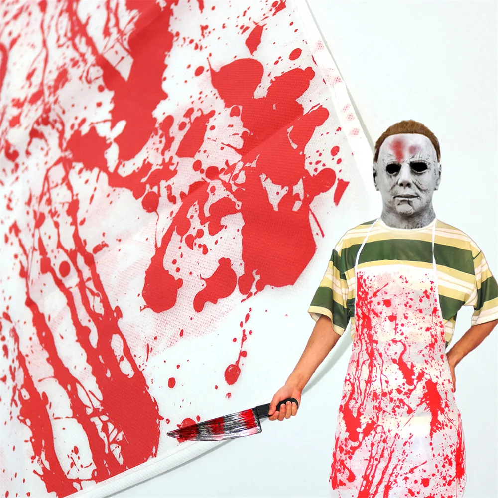 Halloween-Horror-Blood-Apron-Scary-Butcher-Cosplay-Costume-Haunted ...