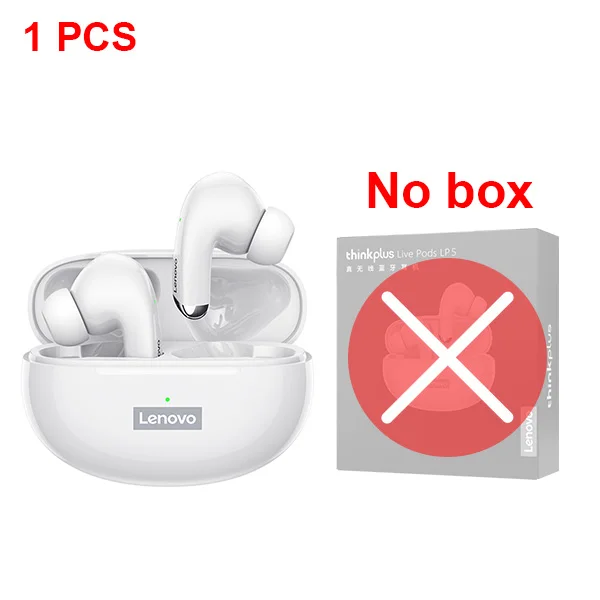 Lenovo-auriculares inalámbricos LP5 originales, cascos con Bluetooth, TWS, estéreo, impermeables ...
