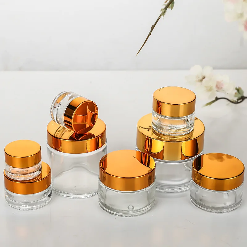 20pcs-5g-10g-20g-30g-50g-Empty-Clear-Glass-Jar-Container-Travel ...