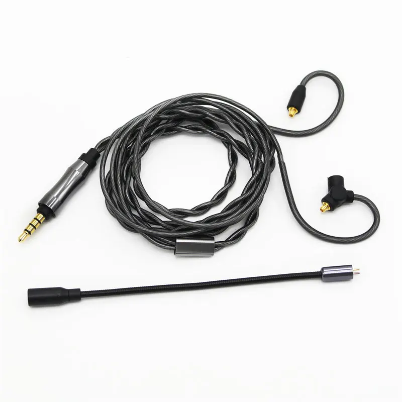 New MMCX Game Boom Microphone Earphone upgrade Cable For Shure SE535 ...