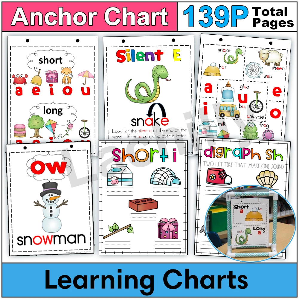 All About Vowels Anchor / Flip Chart & Interactive Phonics For Kids ...
