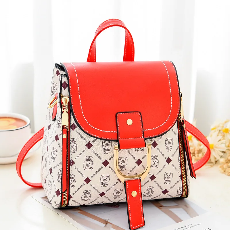 새로운 봄 패션 원 숄더 핸드헬드 비스듬한 스트래들 여성 가방 패션 프린트 더블 숄더 원 숄더 학생 가방 2023