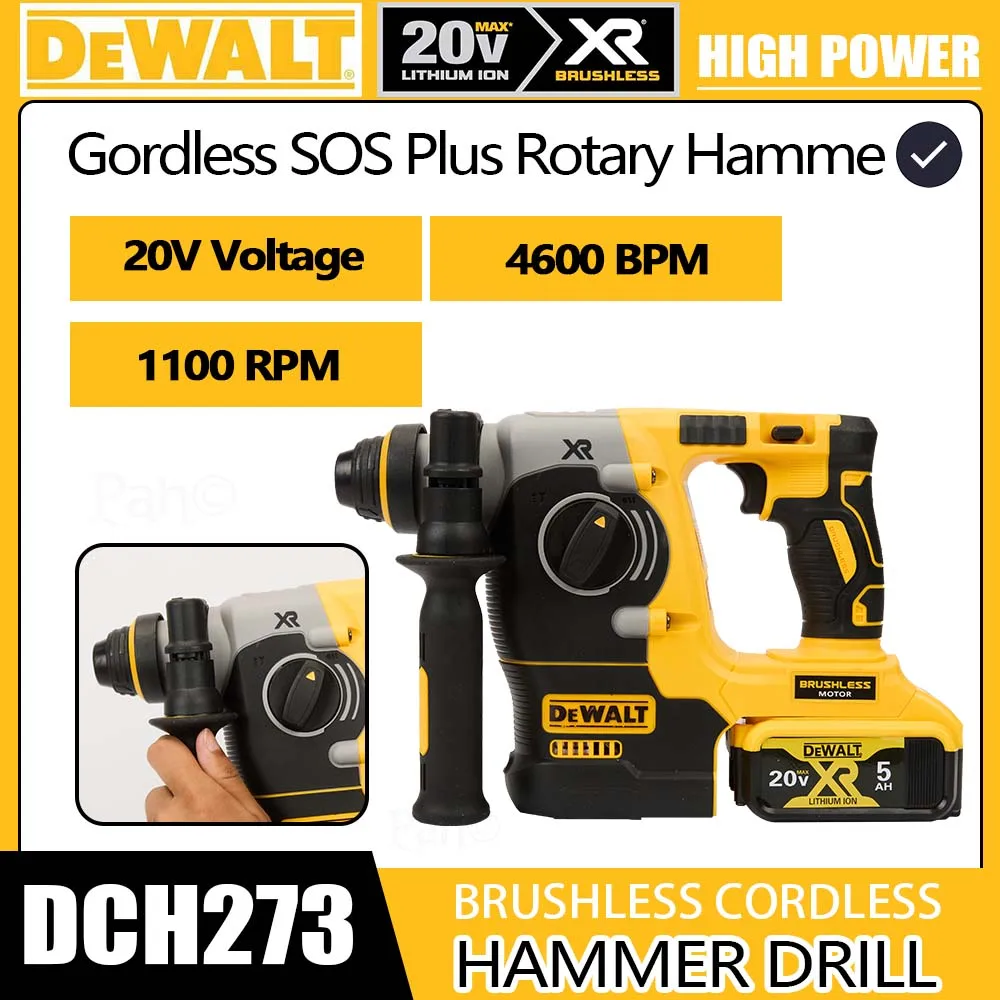 DeWalt-18V-Brushless-Electric-Hammer-Dch273-Rechargeable-Electric-Pick ...