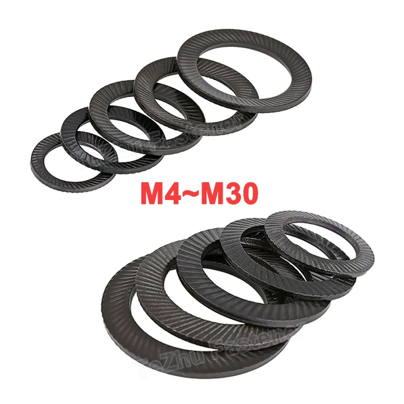 Lock-Washers-Self-locking-Gasket-Double-Sides-Toothed-M4-M5-M6-M8-M10 ...