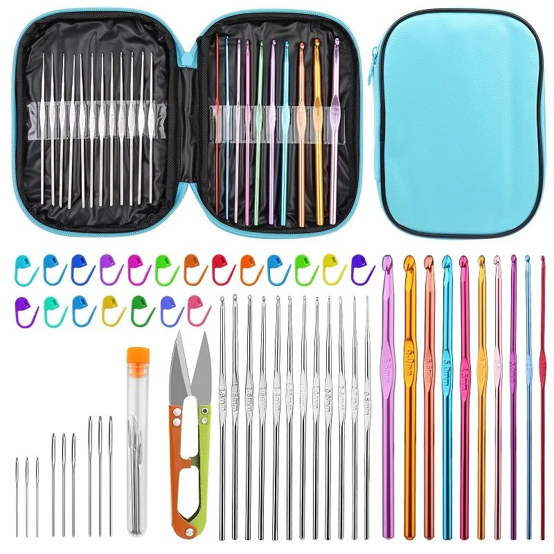 Crochet-Hook-Set-Crocheting-Kit-Crochet-Hooks-for-Starters-with-Stitch ...