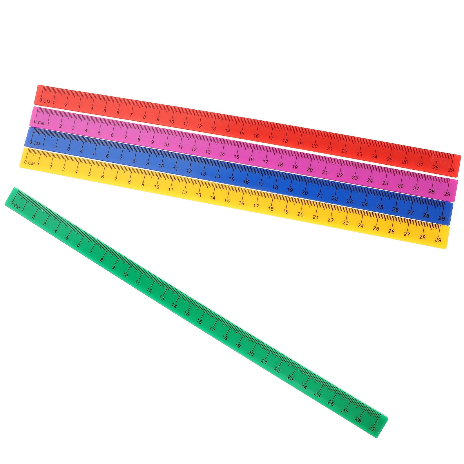 5-Pcs-Plastic-Magnetic-Ruler-Novelty-Rulers-Student-Accessory-with ...