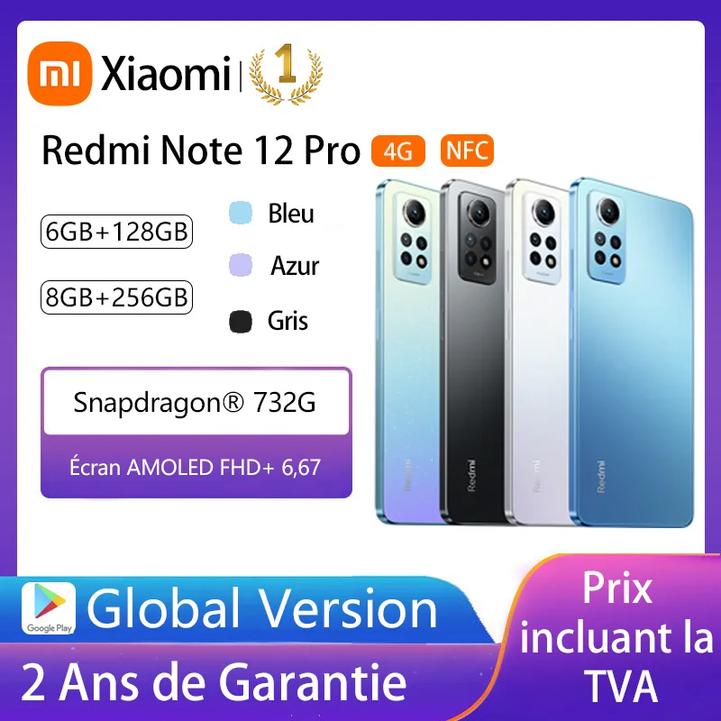 Xiaomi-Redmi-Note-12-Pro-5G-SmartPhone-Global-Edition-NFC-tela-OLED-de ...