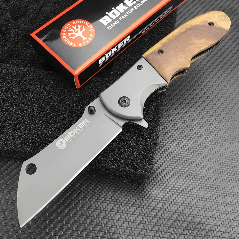 Pocket-Boker-DA104-Folding-Knife-5Cr13Mov-Tanto-Blade-Wood-Handle ...
