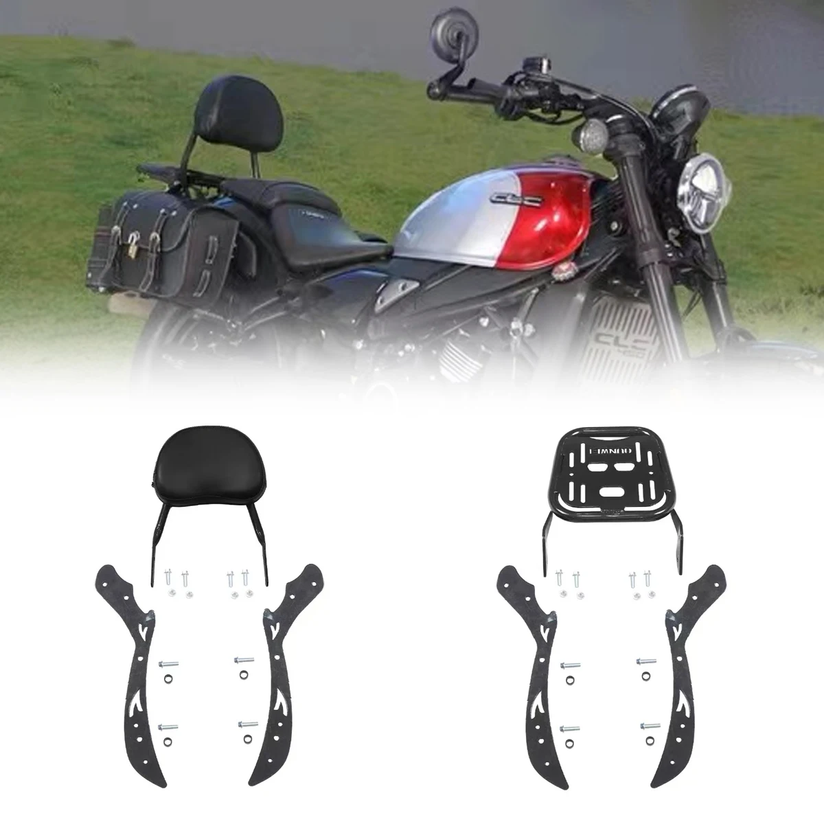 For-CFMOTO-CLC450-CLC-450-Motorcycle-Accessories-Rear-Passenger ...
