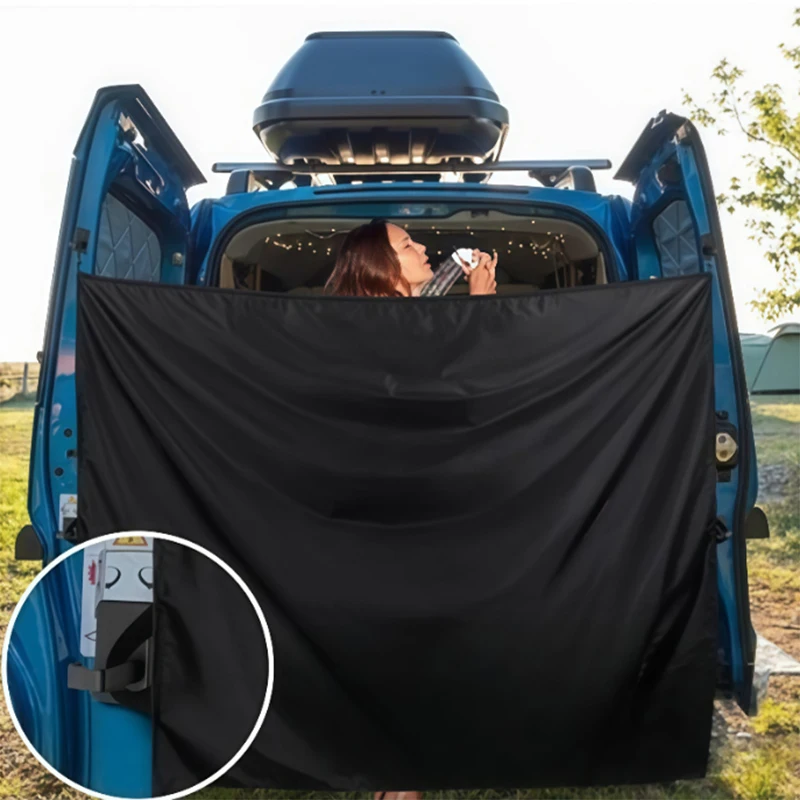 Camper Van Barn Door Privacy Curtains Cover With Hooks For Outdoor ...