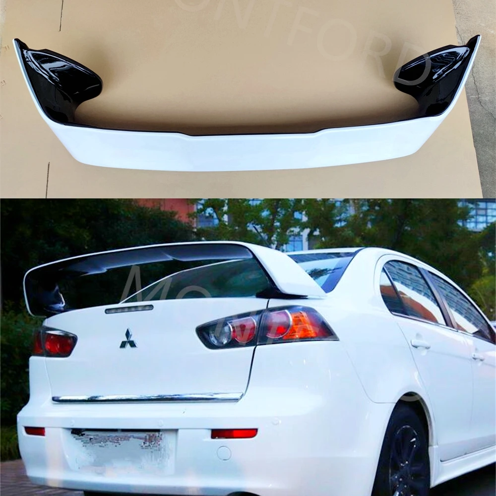 For-LANCER-Spoiler-EVO-ABS-Material-Car-Rear-Wing-Primer-Color-Rear ...
