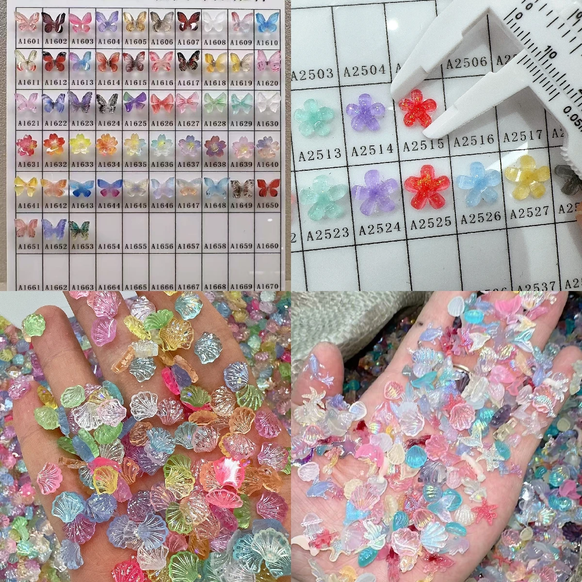 500-1000pieces 6-13mm diy Mini candy flower flatback cabochon,scrapbook ...