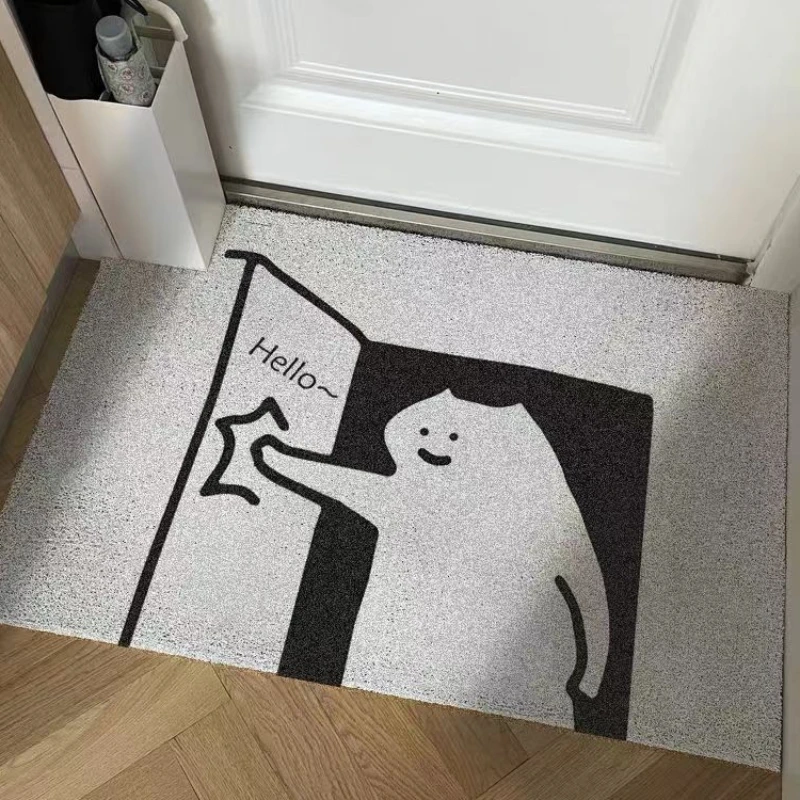 Creative-Funny-Expression-Door-Mat-Minimalist-Black-White-Foot-Mat-Cute ...