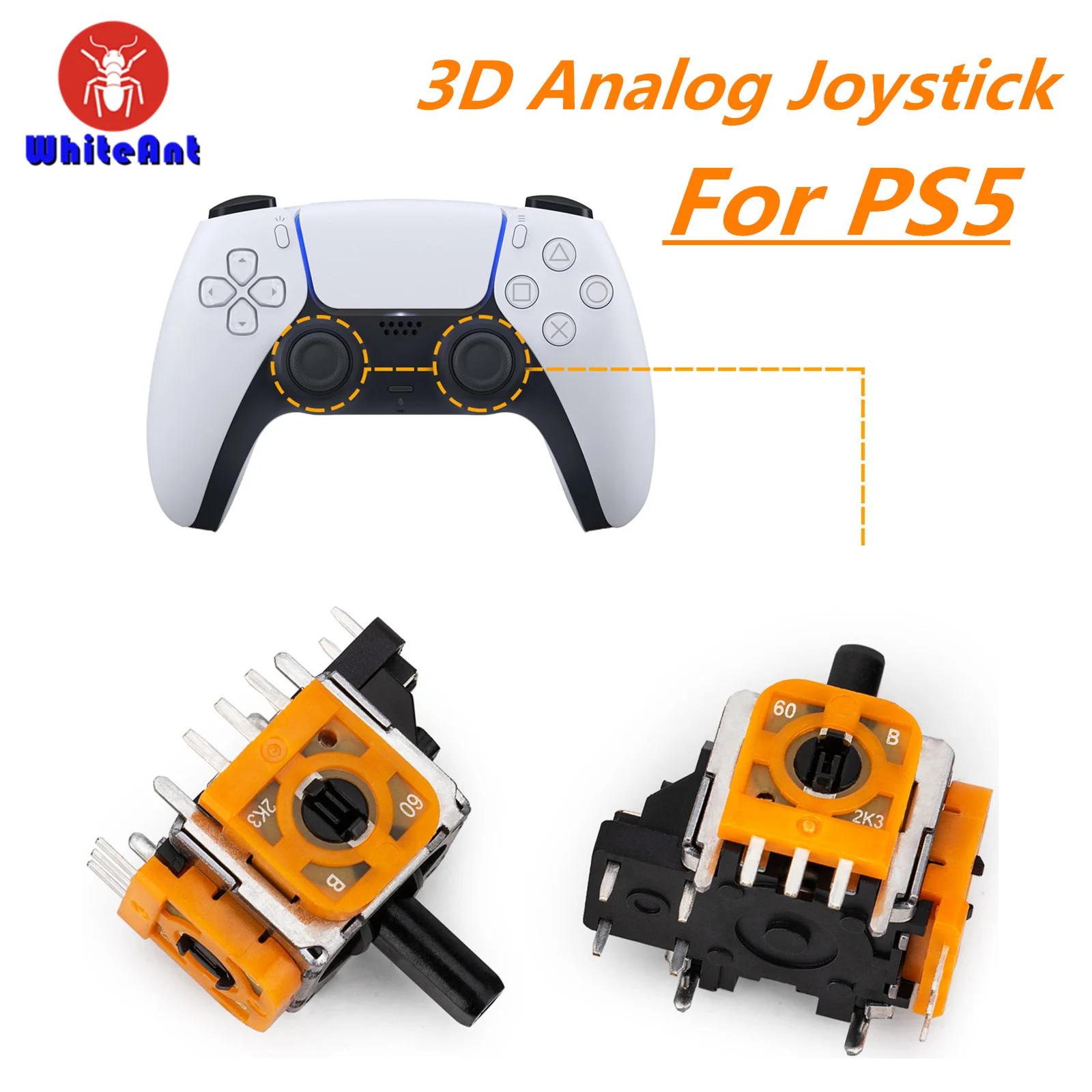 Ps5 3d Printed Joystick Thumb Stick Replacement Part Sensor Module ...