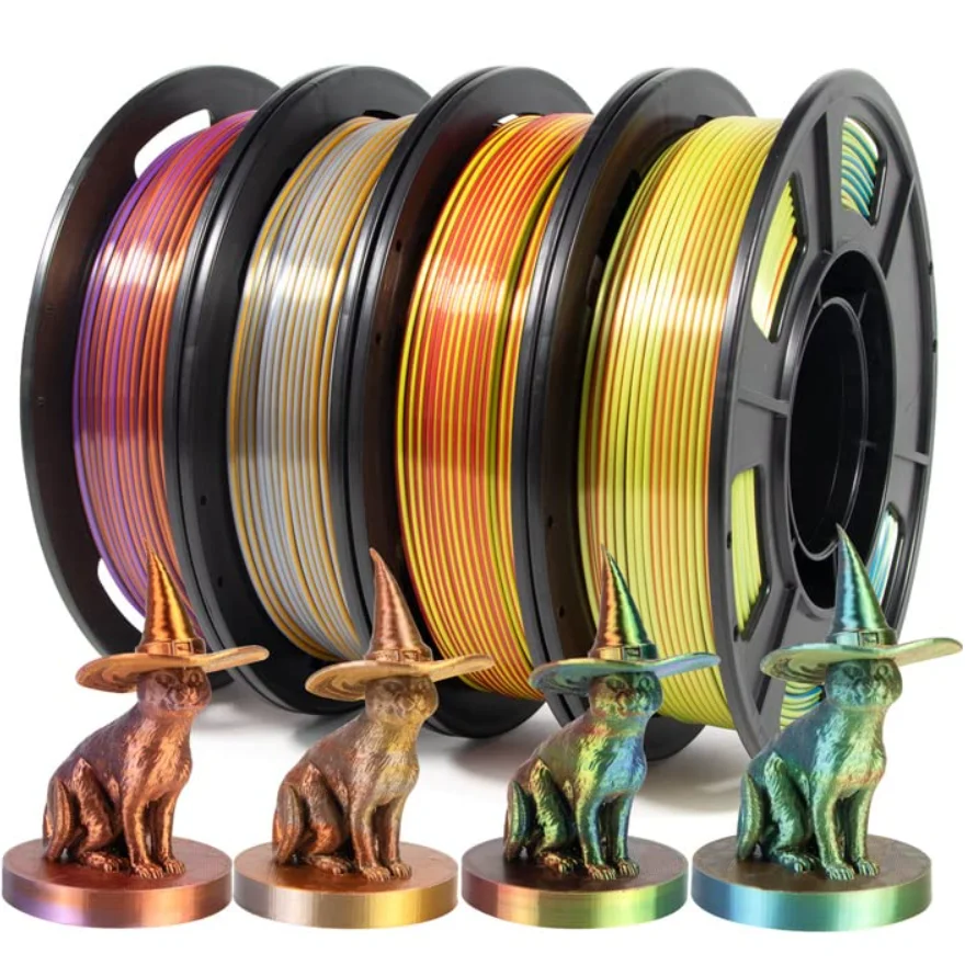 Tricolors Filament PLA 1.75mm 250G 1KG 3D Print PLA Filament Silk ...