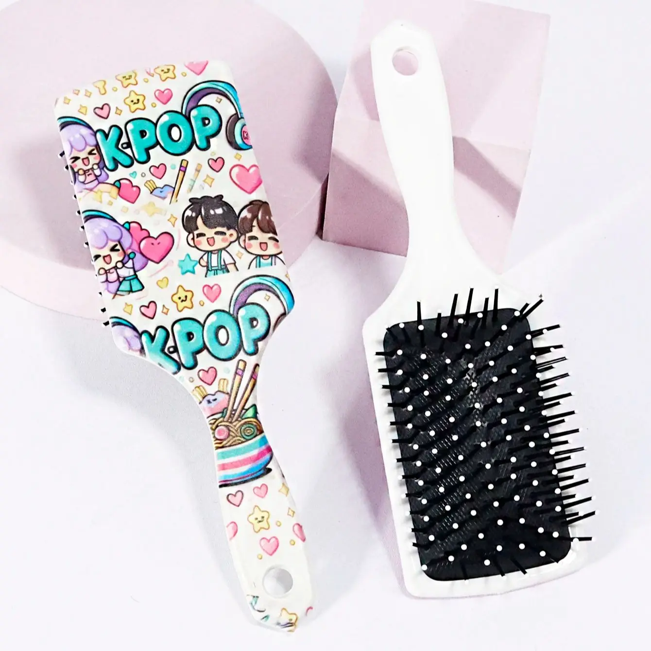 K-pop Korean Wave themed air cushion comb, cute Kpop print, suitable ...