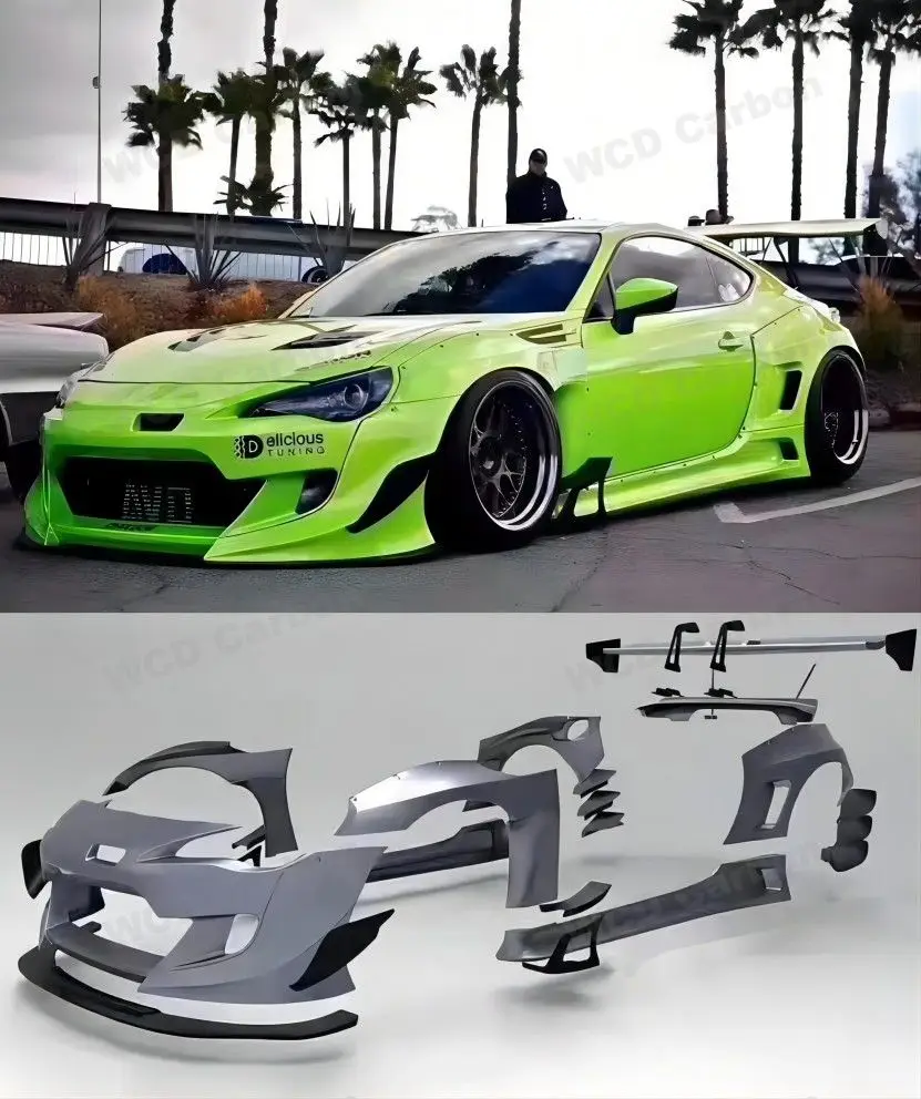 Kit de cuerpo ancho para Toyota GT86 Subaru BRZ 86 Rocket Rabbit 3 ...