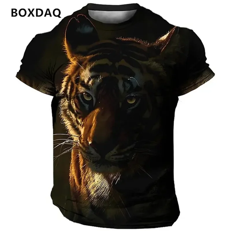 3d-Printing-Tigers-Pattern-Men-Streetwear-T-Shirts-Short-Sleeve-O-Neck ...