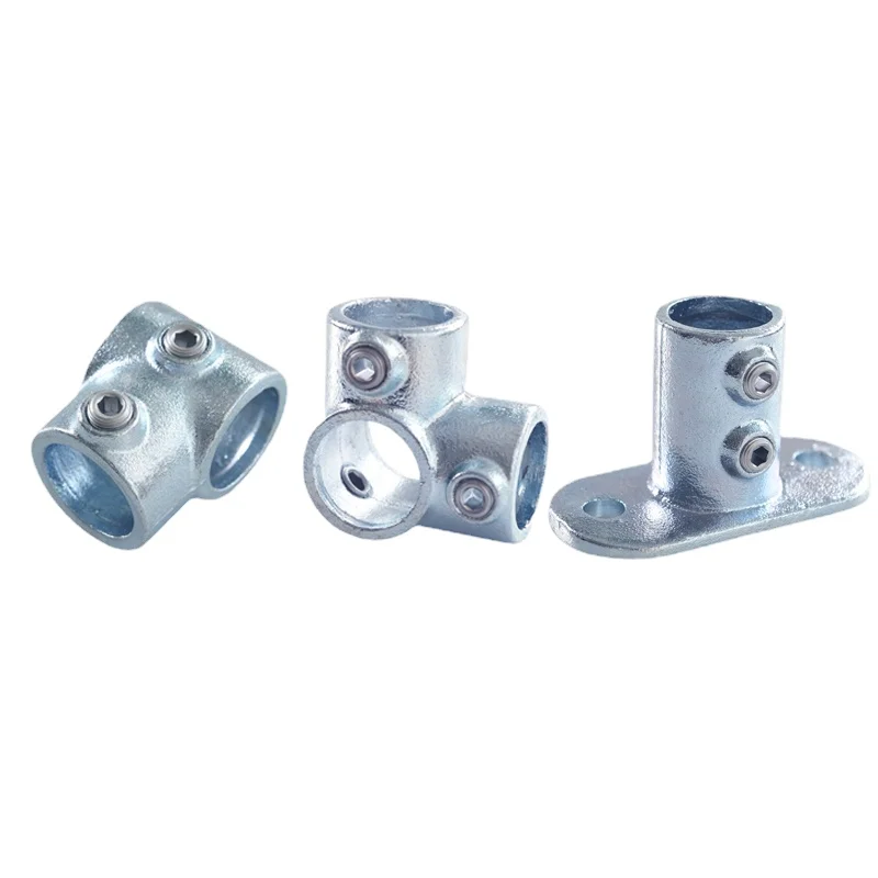 48mm1-5-inch-Galvanized-Iron-Pipe-Connector-Guardrail-Fastener-Round ...