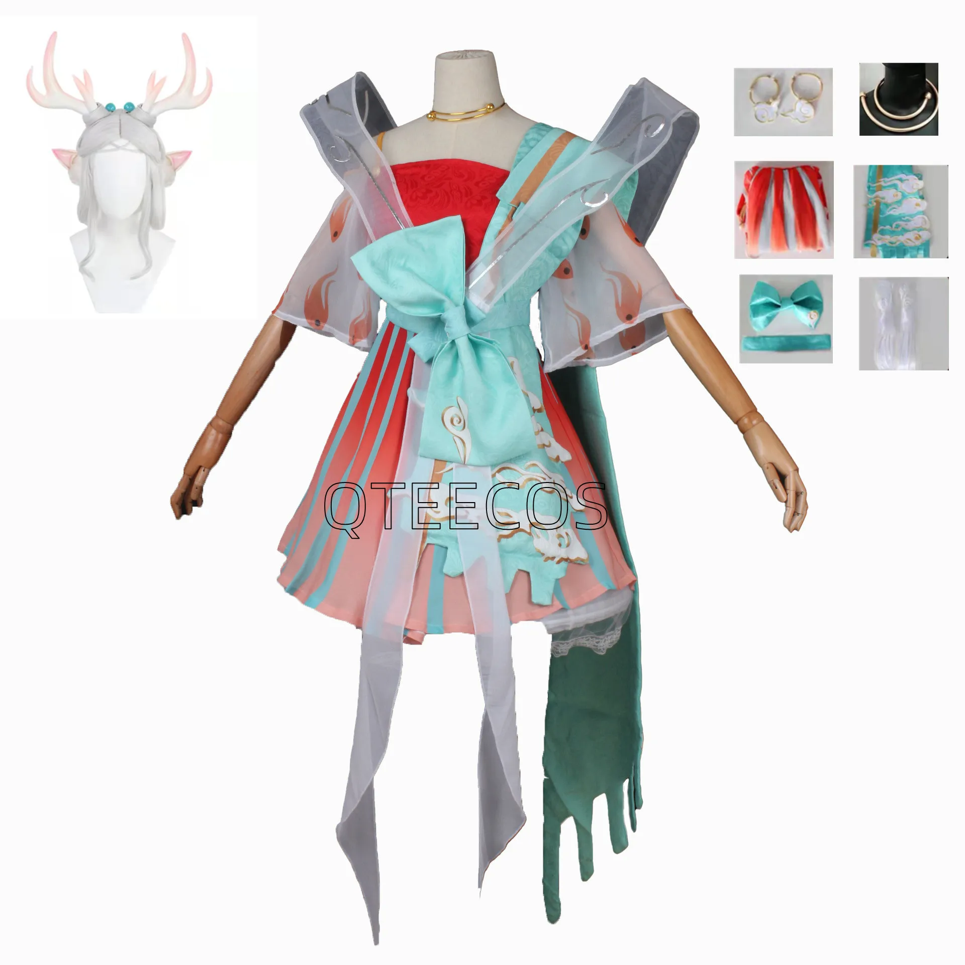 Hot Game King Of Glory Yao Meet The God Deer Lolita Dress Cosplay ...