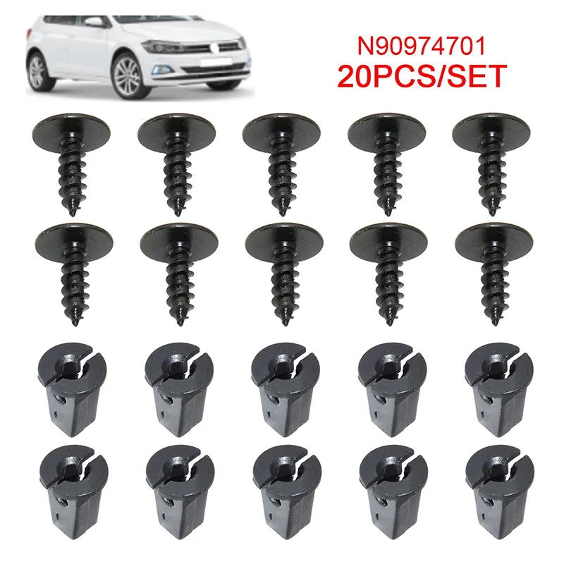 20Pcs-For-VW-Golf-Audi-Seat-Skoda-Grille-Bumper-Skirt-Torx-Screw-Bolt ...