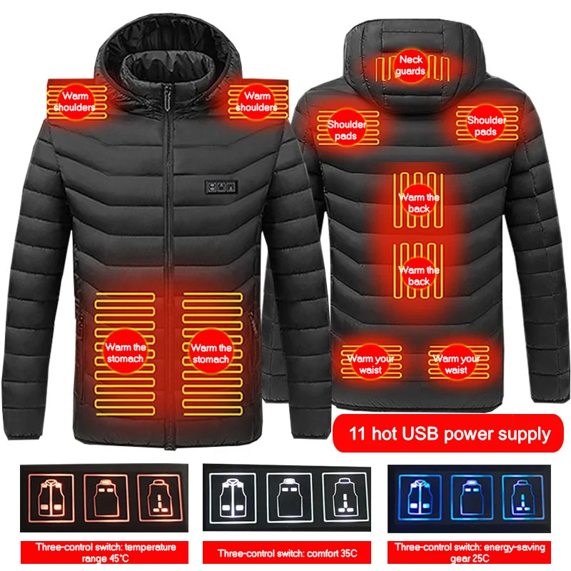 11-Areas-Heated-Jacket-USB-Electric-Heating-Jacket-Smart-Thermostat ...
