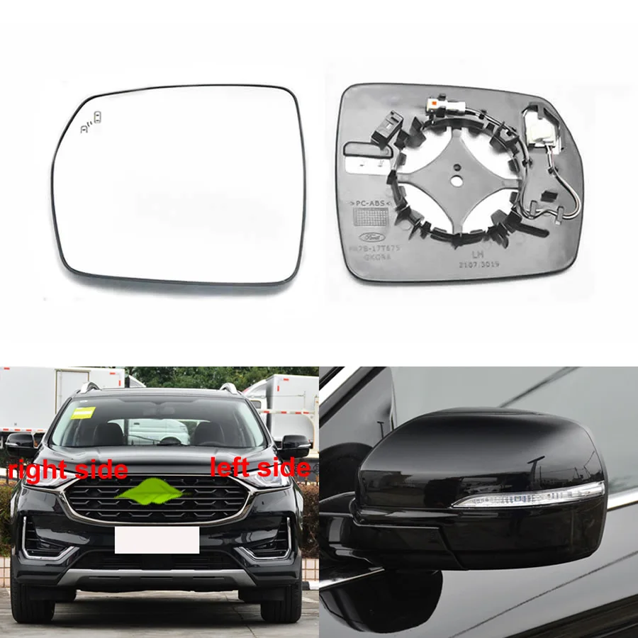 For-Ford-Edge-2015-2020-Exterior-Side-Mirrors-Reflective-Lens-Rearview ...