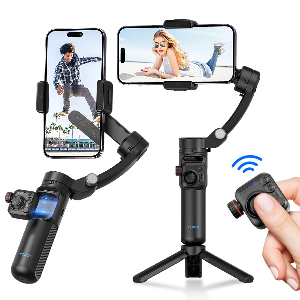 Handheld-3-Axis-Gimbal-Phone-Holder-Anti-Shake-Video-Record-with-Selfie ...