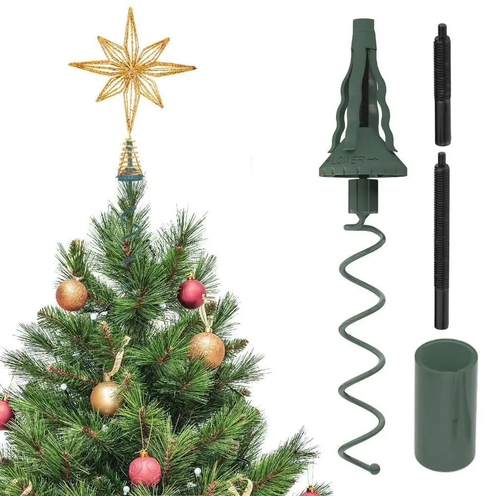 Twist-on Stabilizer Christmas Tree Topper Holder Party Decoration ...