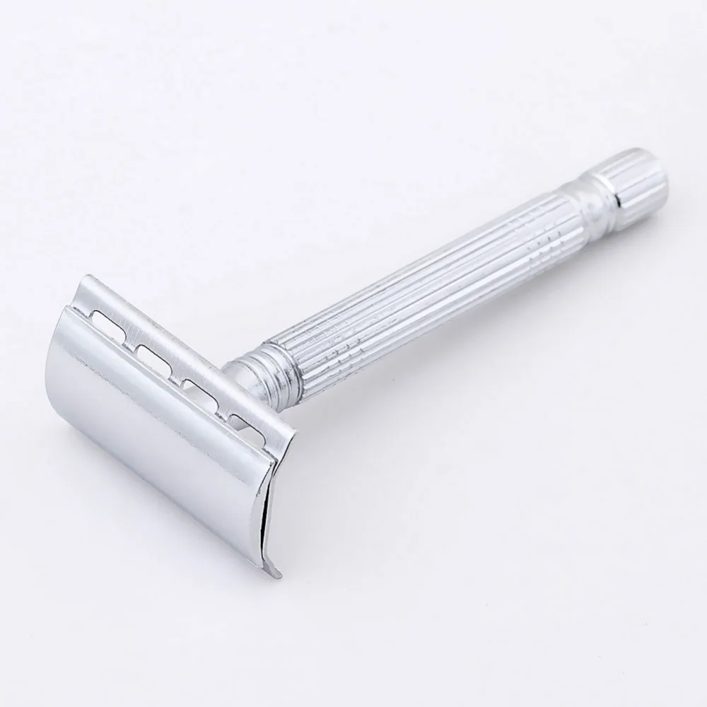 1pcs-Stainless-Steel-Short-Handle-Classic-Safety-Razor-Double-Edge-Mens ...