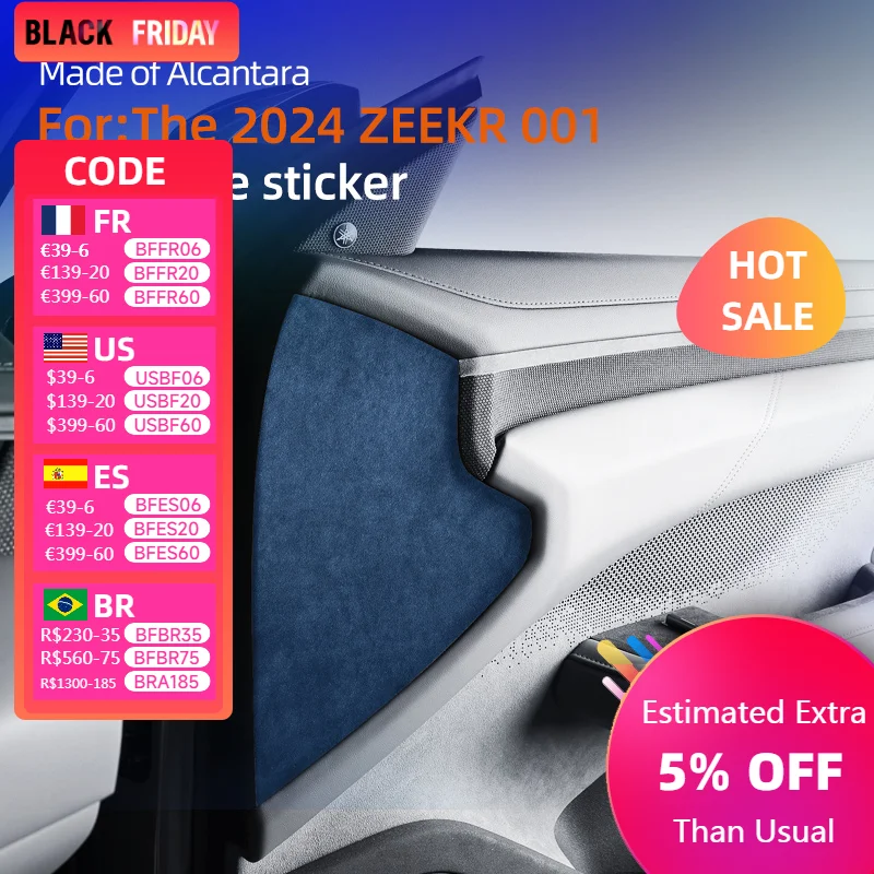 For-ZEEKR-001-2024-Triangle-decorative-sticker-on-the-side-of-the-car ...