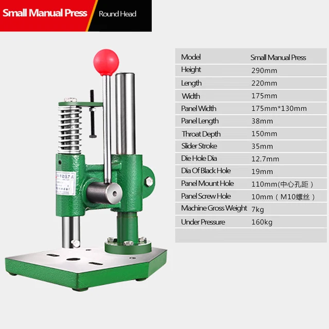 Manual Press Manual Punching Machine Hand Press Hand Beer Machine ...