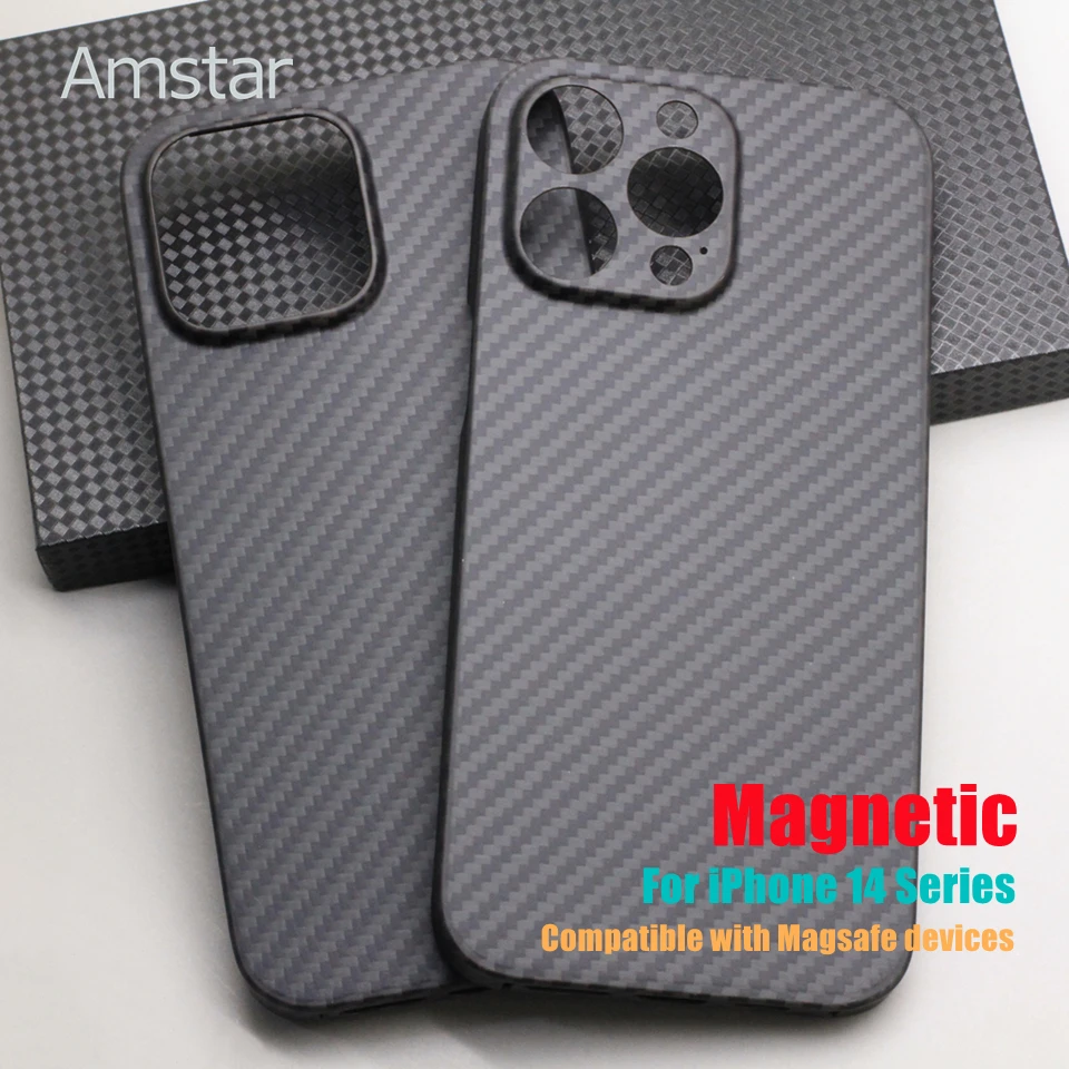 Amstar-Magnetic-Carbon-Fiber-Phone-Case-for-iPhone-14-Pro-Max-14-Plus ...