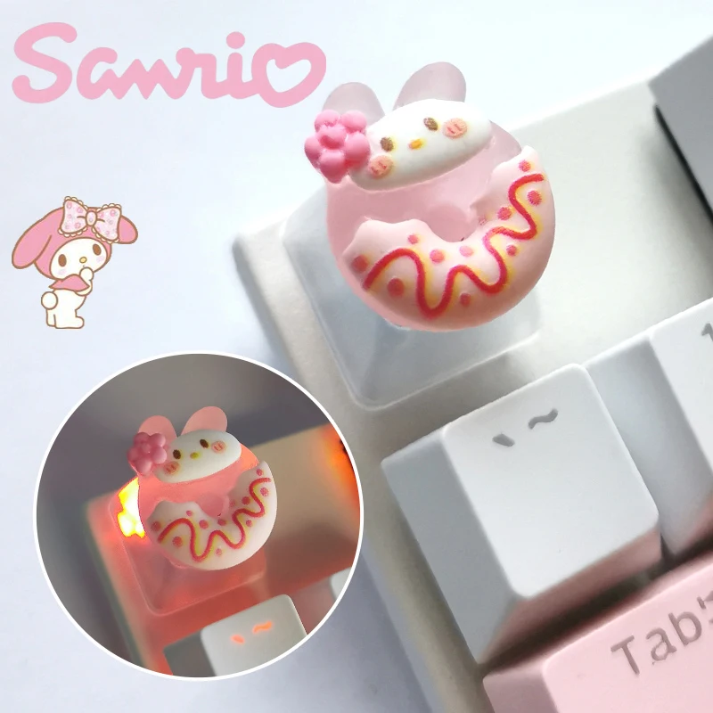 Sanrio-Kawaii-Cinnamoroll-My-Melody-Kuromi-Keycaps-Cartoon-Style ...