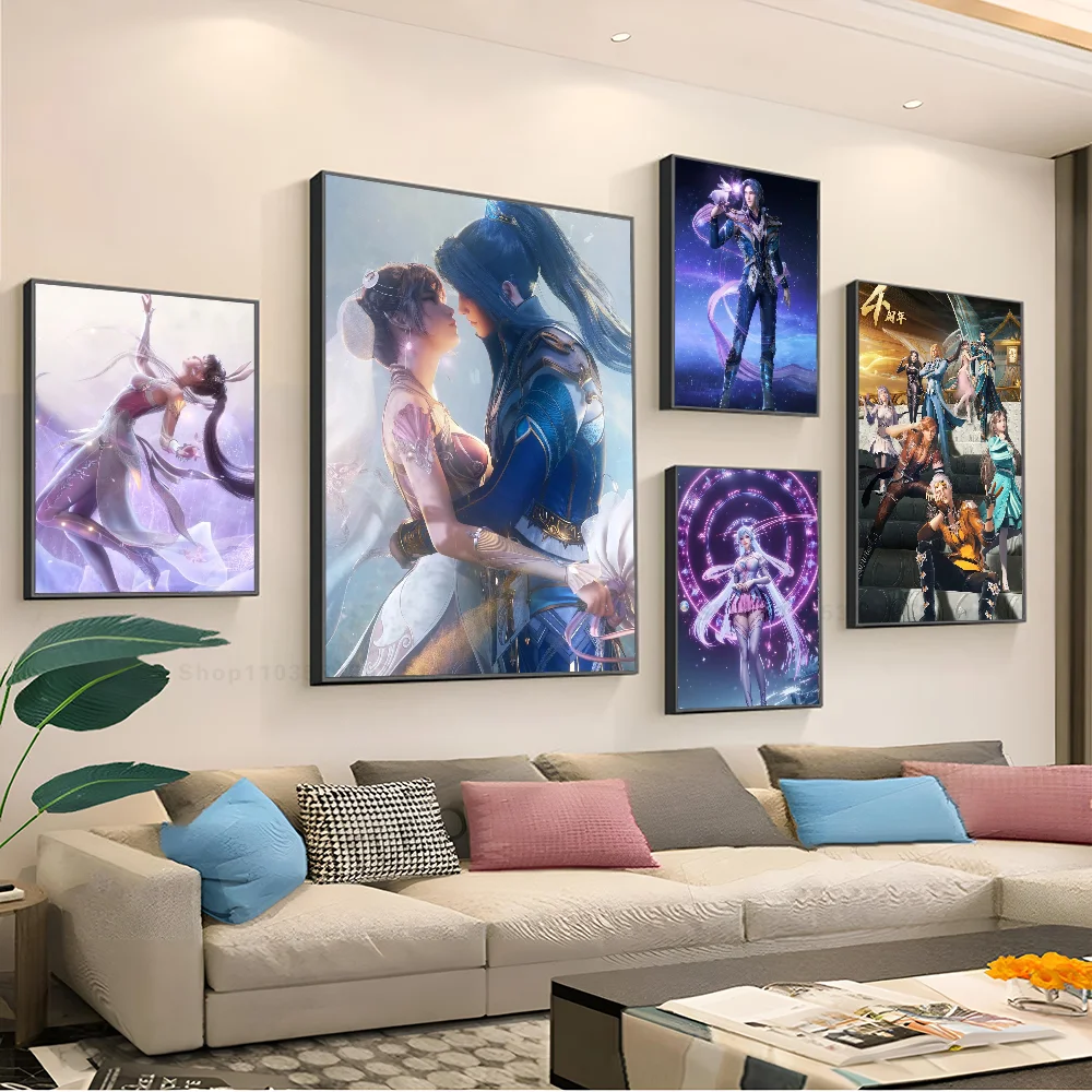 1pc Soul Land Poster Stickers Art Wall Murals Decor Game Room Decor ...
