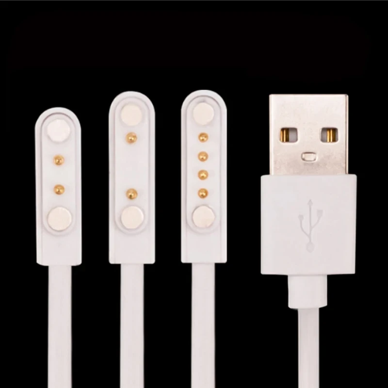4Pin 7.62mm 2Pin 4mm USB Charging Line Cord Rope Strong Magnetic Charge ...