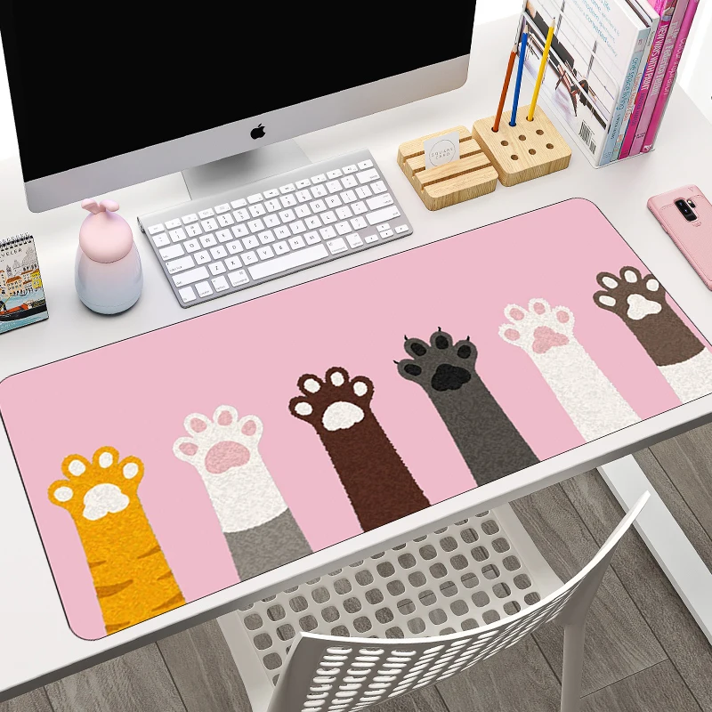 Cat-Paw-Large-Mouse-Pad-Cute-Gaming-Mousepad-Keyboard-Mouse-Mats-Rubber ...