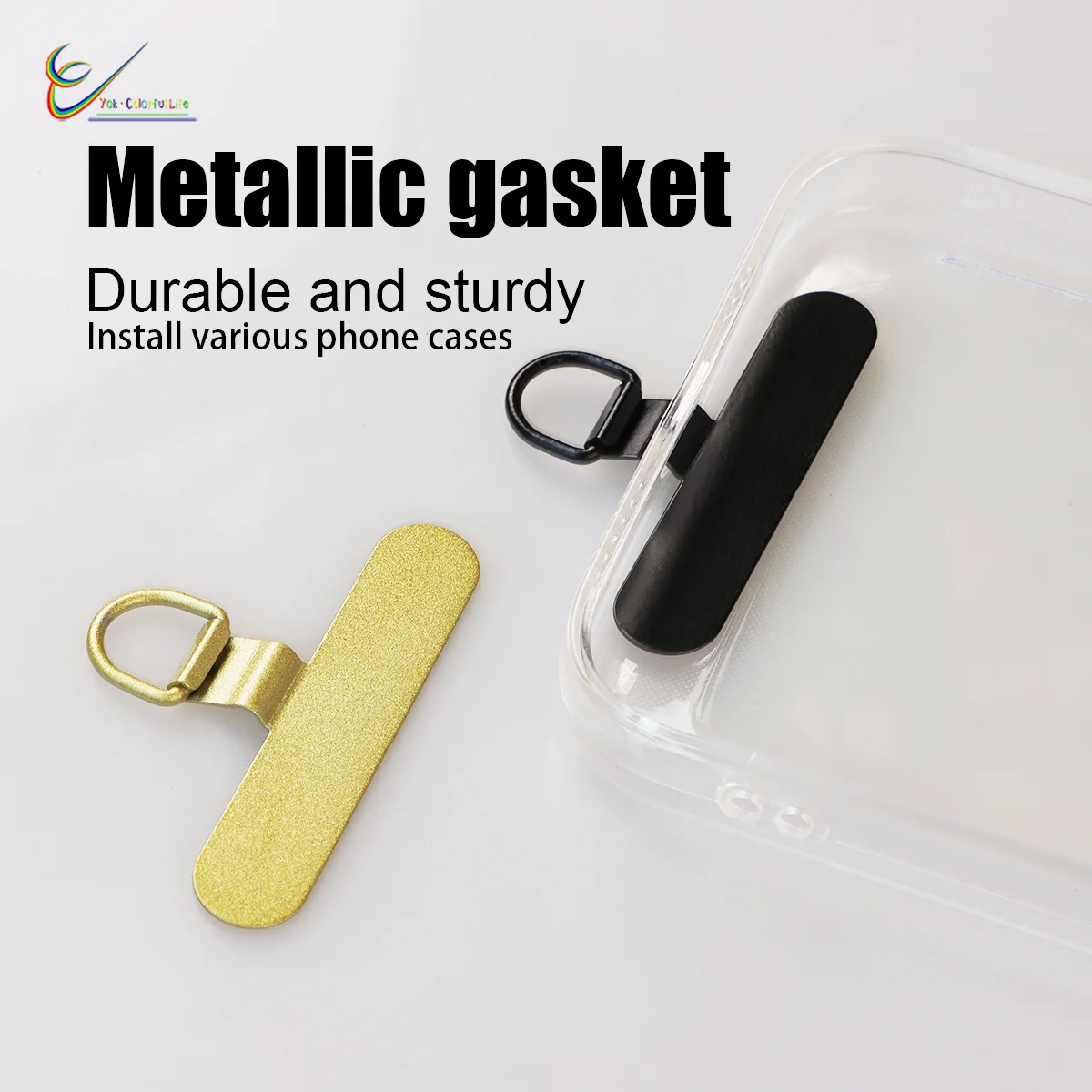 1PCS Universal Stainless Steel Phone Lanyard Patch Mobile Phone Case ...
