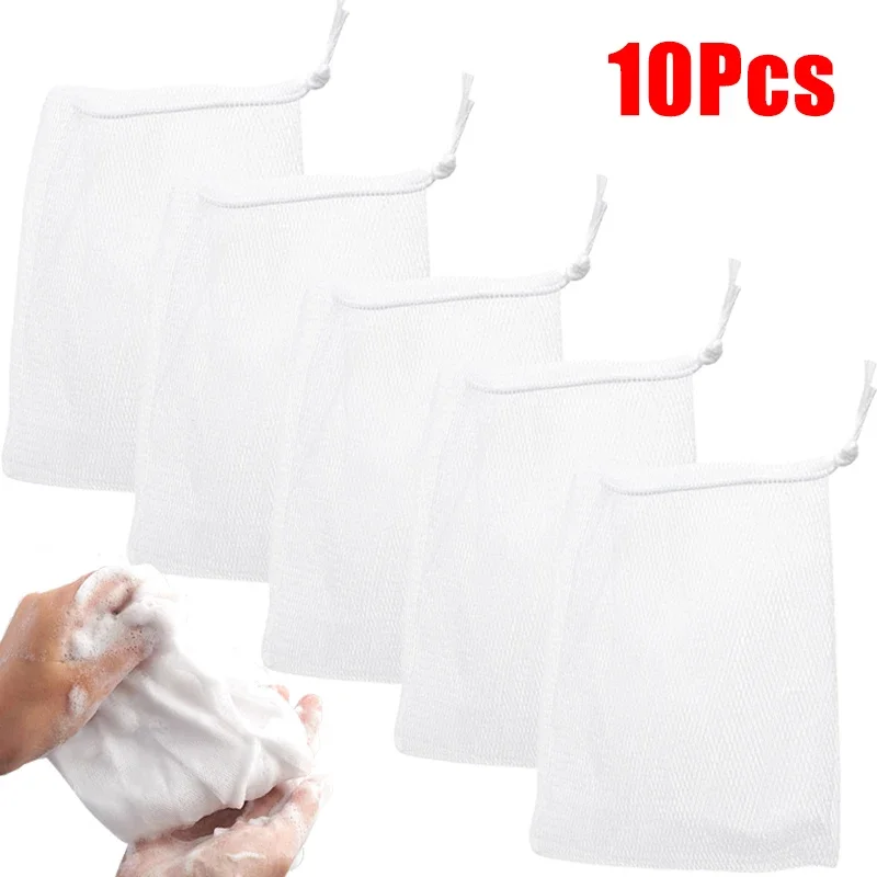 Soap-Foaming-Net-Hangable-Mesh-Bag-Bath-Shower-Gel-White-Foaming-Mesh ...
