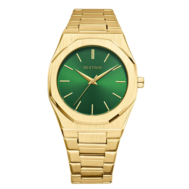 Luxury Men Watch Fashion Men's Quartz Wristwatch Classic Brand Gold ...