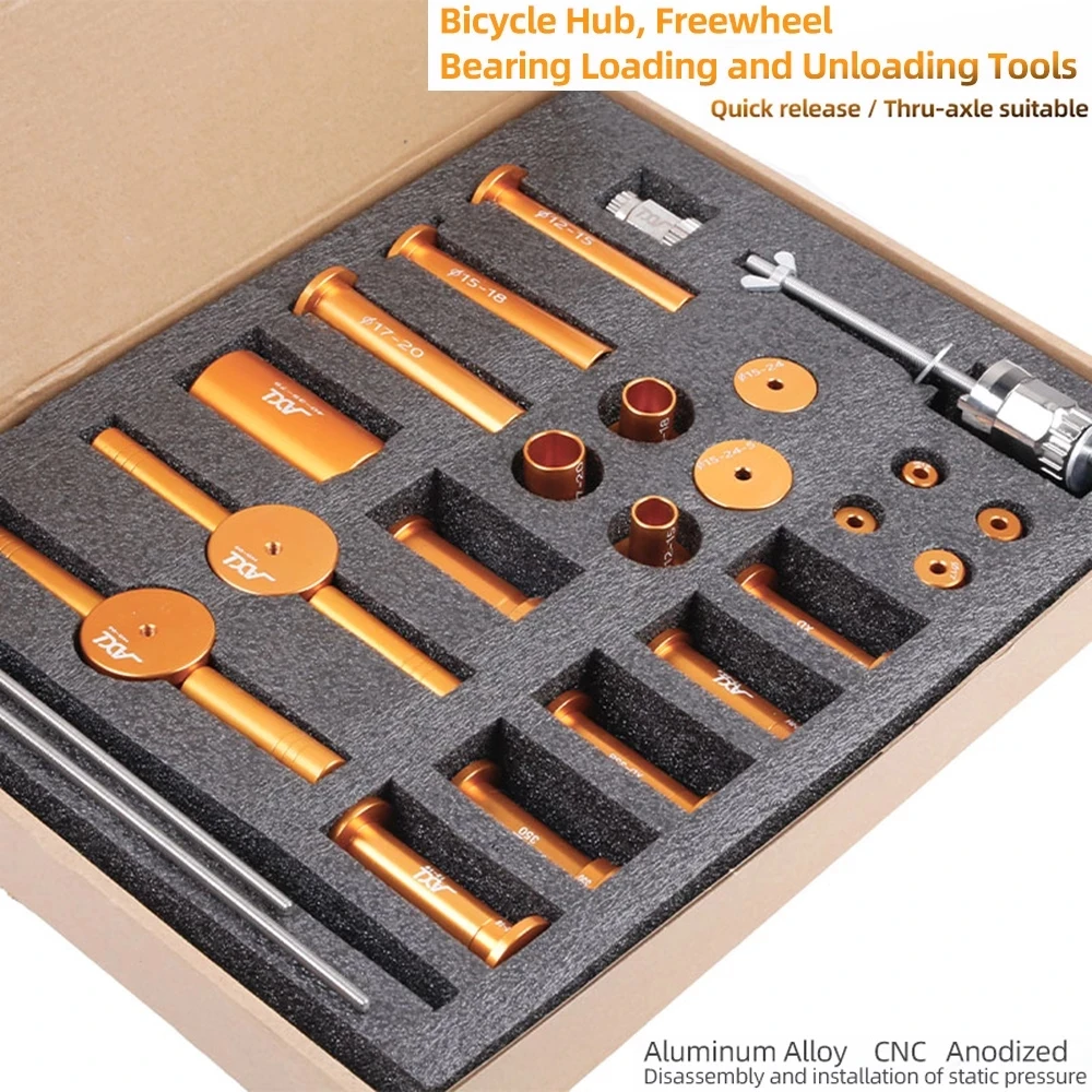 MTB-Road-Bicycle-Quick-Release-Thru-Axle-Hub-Bearing-Installation ...