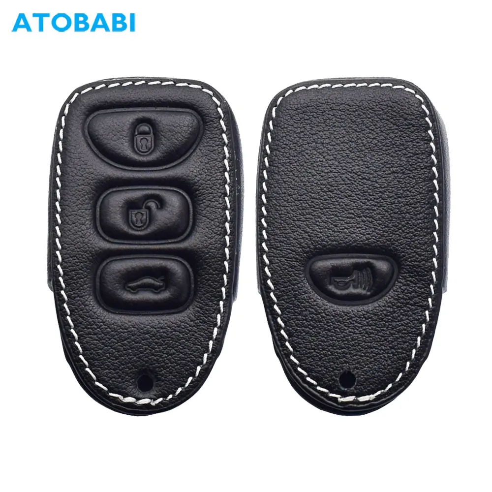 Funda de cuero para llave de coche, cubierta protectora de Control ...